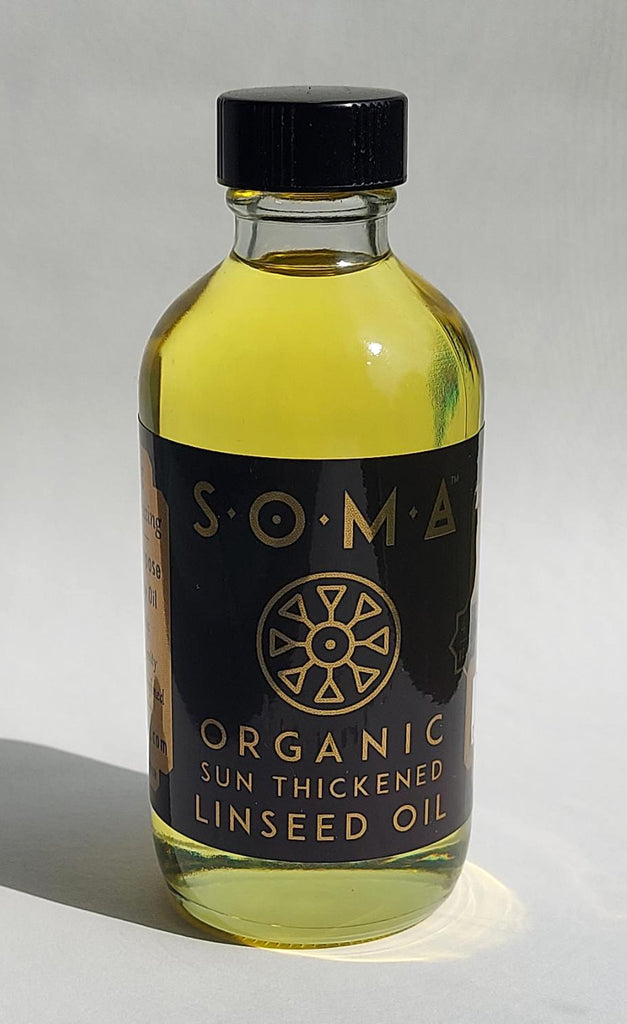 SOMA Organic • Sun Thickened Linseed Oil • 4oz. – Luminous FLUX Gallery